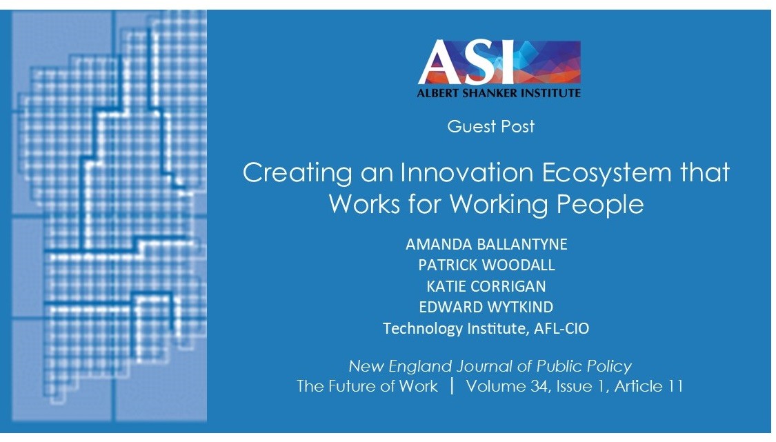 Creating an Innovation Ecosystem that Works for Working People ...