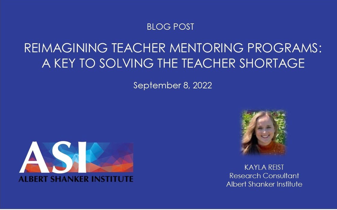 Reimagining Teacher Mentoring Programs: A Key to Solving the Teacher ...