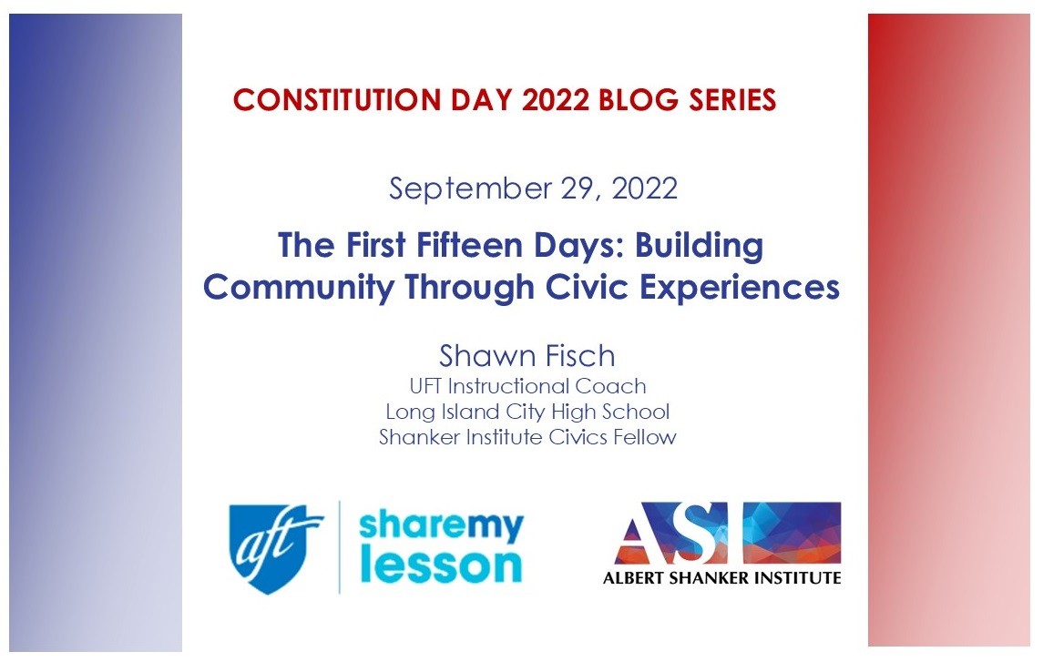 The First Fifteen Days: Building Community Through Civic Experiences ...
